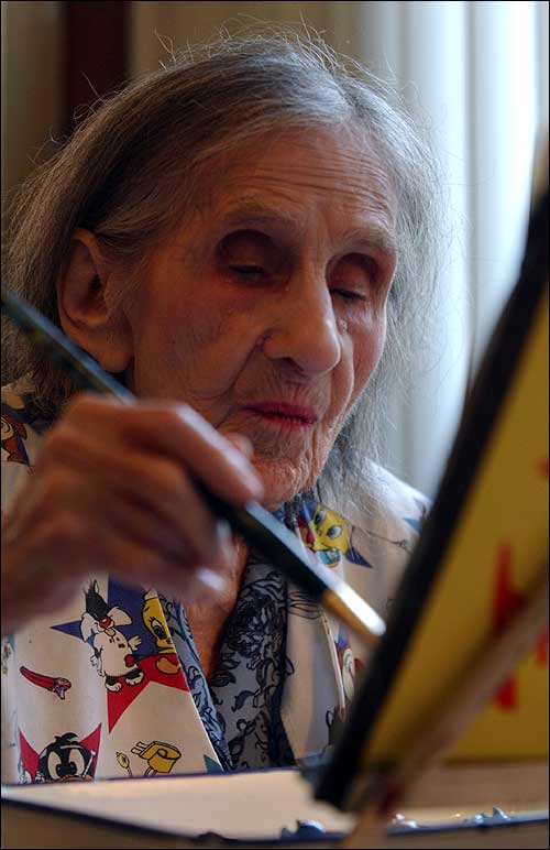 For the joy of it, centenarian still putting brush to paper | News ...